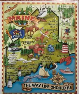 Maine Map Puzzle #22 | Maine Scene | Maine Souvenirs and Calendars