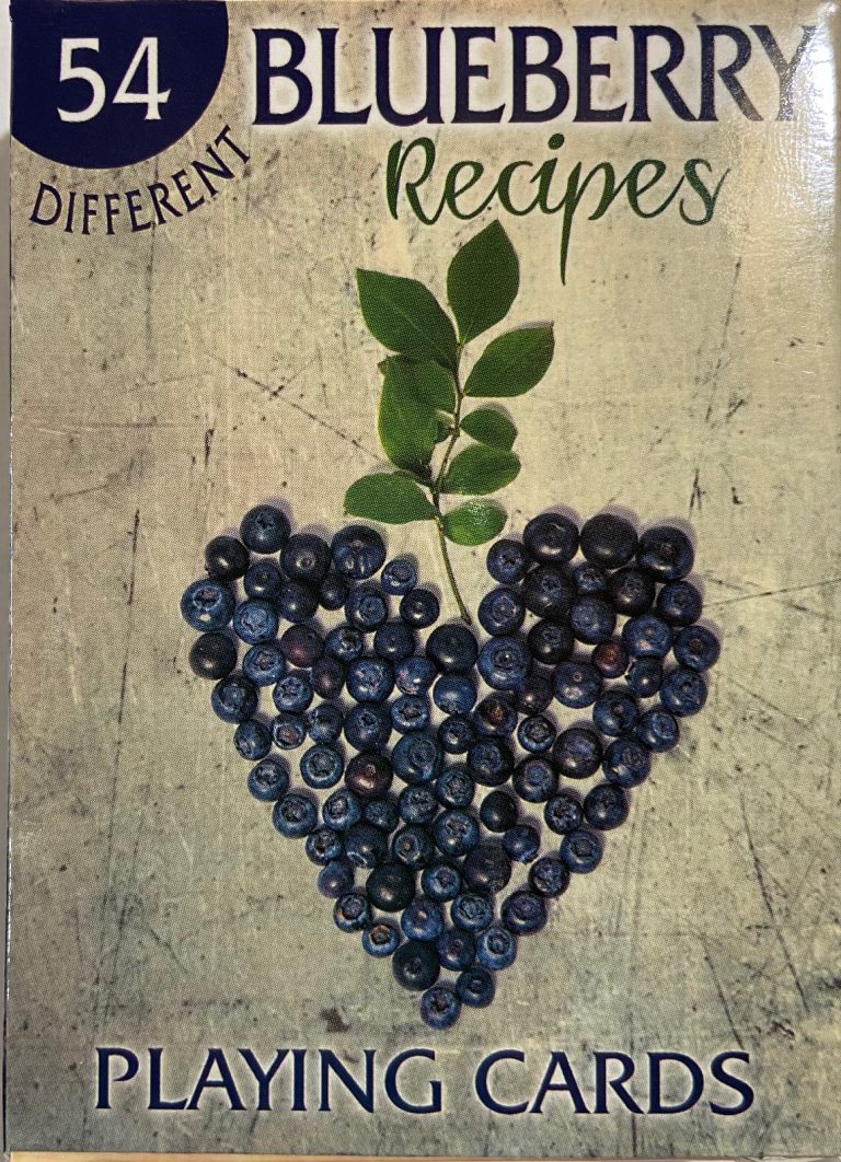 Blueberry Recipes Playing Card | Maine Scene | Maine Souvenirs and ...